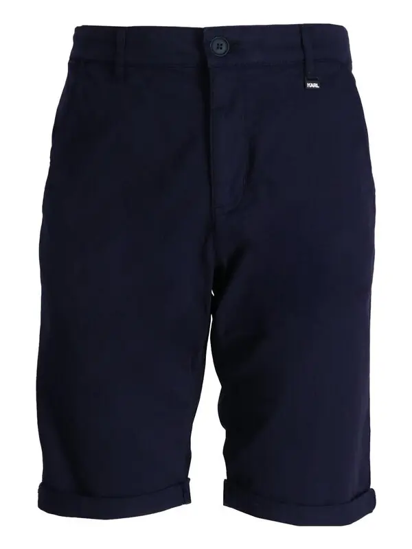 Karl Lagerfeld Multi-pocket Tailored Shorts - Black