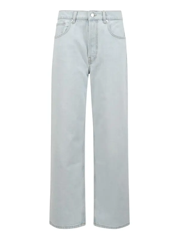 ANINE BING Manon High Waist Wide Leg Jeans - Light Denim