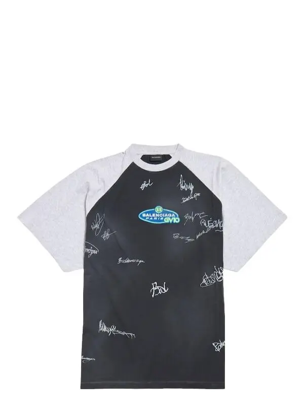 Balenciaga Logo Patch Crewneck T-shirt - Black
