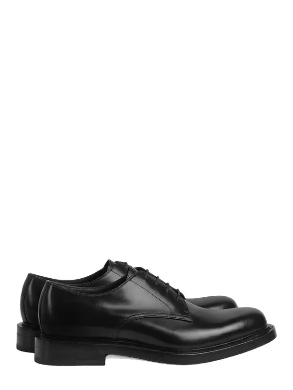 Gucci Lace-up Leather Shoes - Black