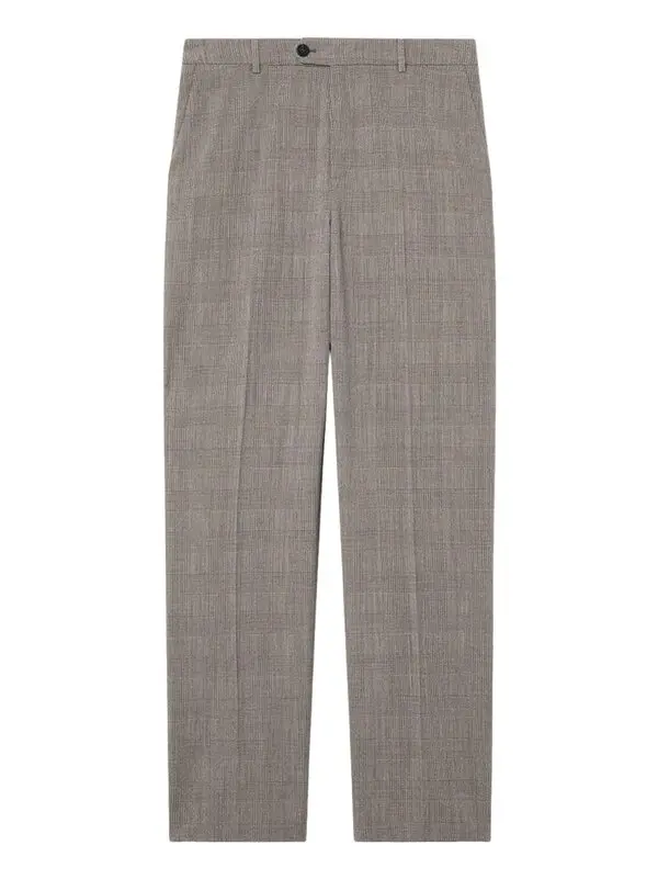 GOLDEN GOOSE Checked Slim-fit Pants - Grey