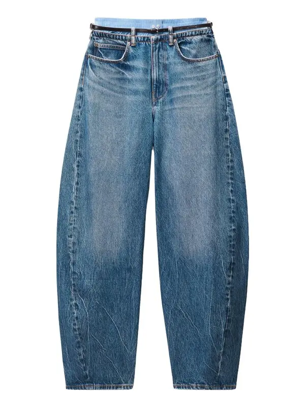 Alexander Wang Layered Jeans With Twisted Detailing - Blue