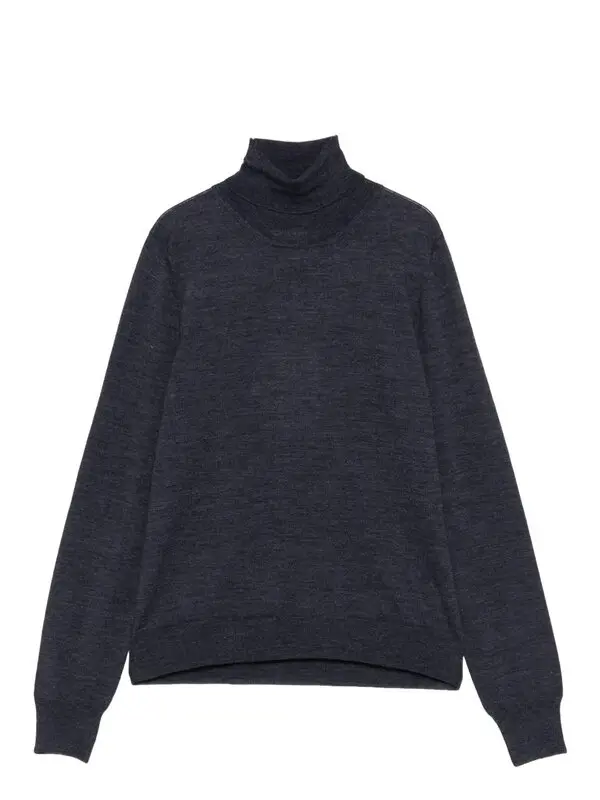 MAISON MARGIELA Turtleneck Knitted Jumper - Blue