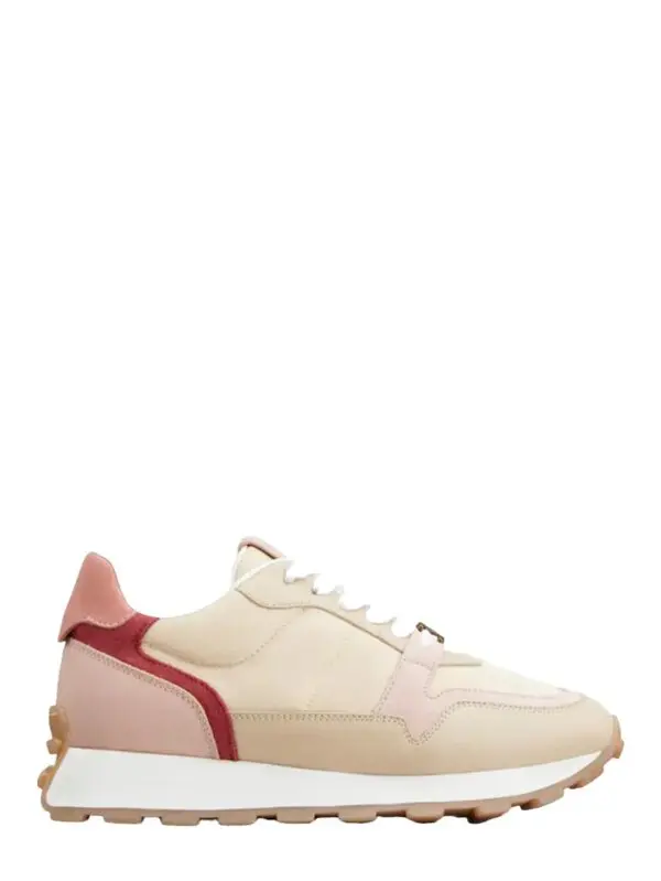 TOD'S Low Top Casual Sneakers With Chain Detail - Nude