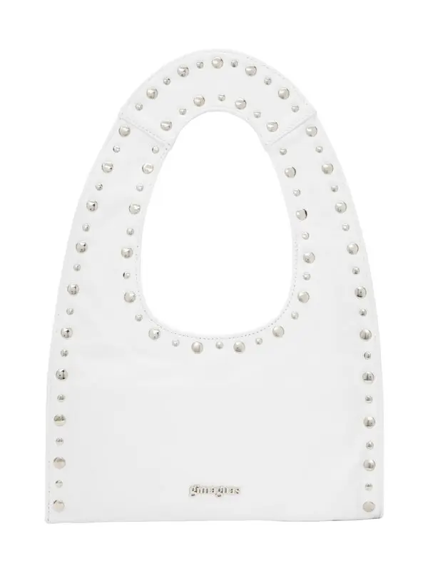 Gimaguas Studded Lambskin Mini Bag - White