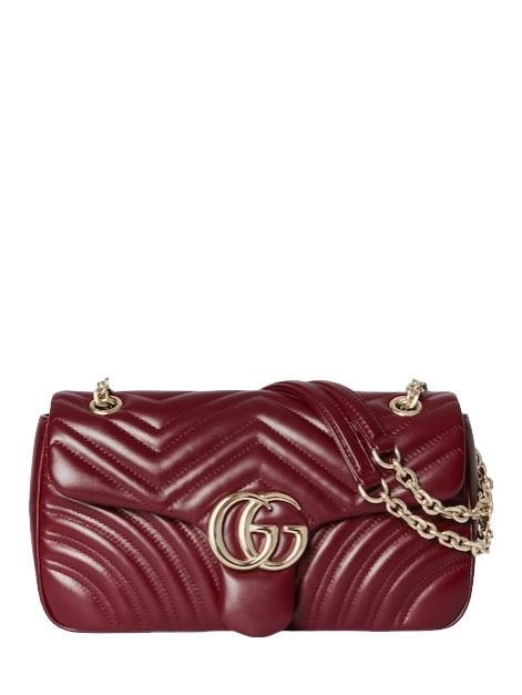 Gucci Gg Marmont Medium Shoulder Bag - Red