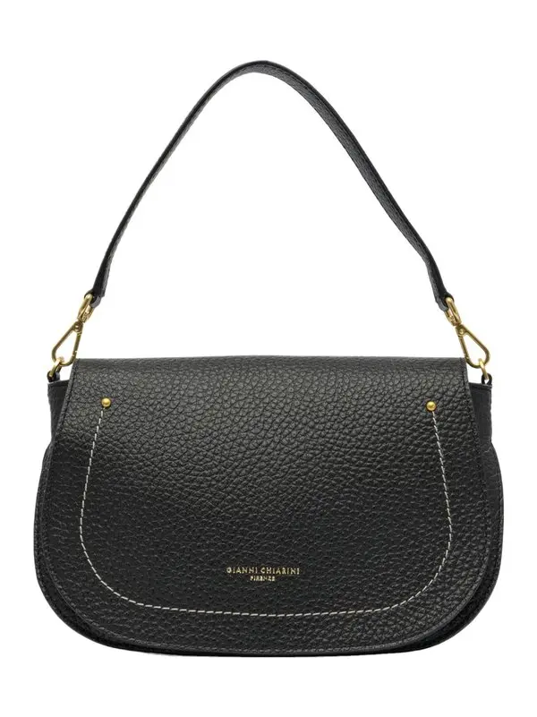 GIANNI CHIARINI Flap Shoulder Bag - Black