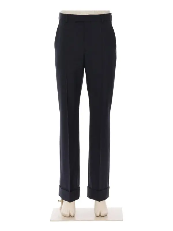 Valentino Garavani Vlogo Cropped Trousers - Navy Blue