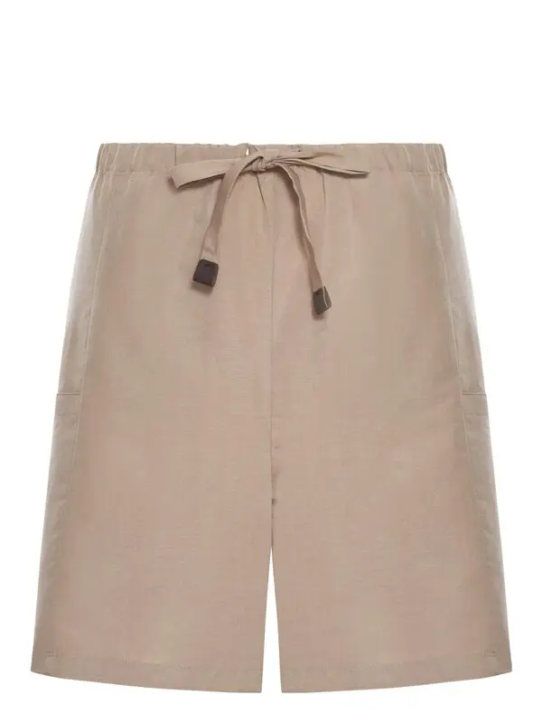 Max Mara Quebec Drawstring Shorts - Beige