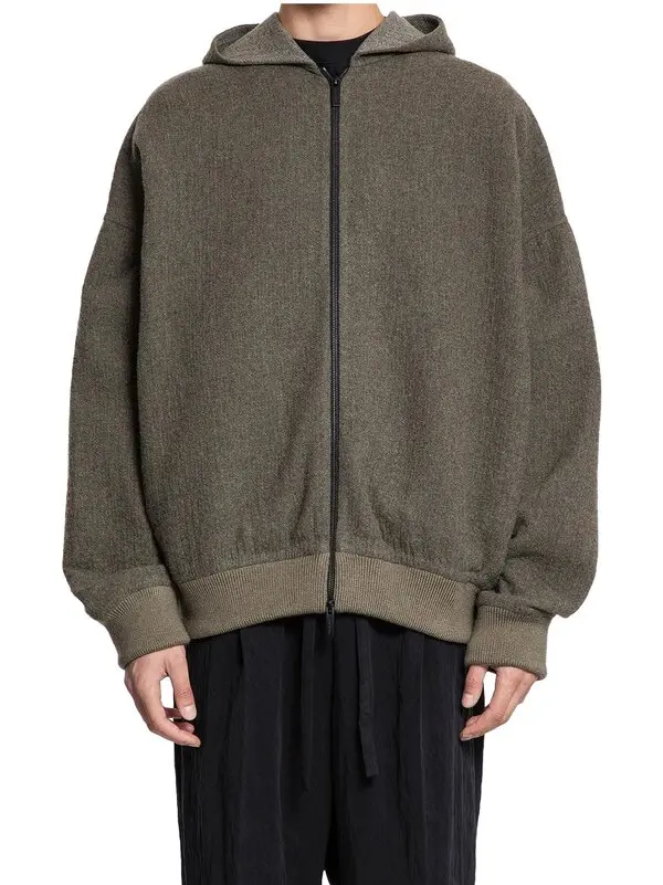 Fear Of God Zip-up Hoodie - Gray-black