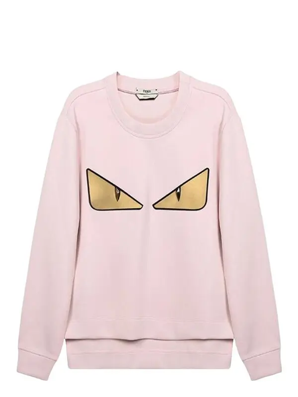 Fendi Devil Eye Long Sleeve Sweater - Pink