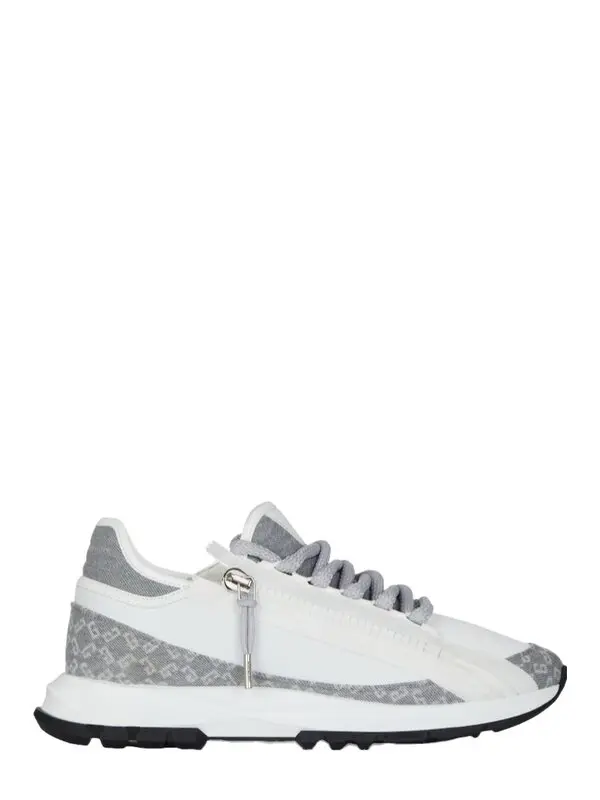 Givenchy Spectre Paneled Lace-up Sneakers - Gray/white