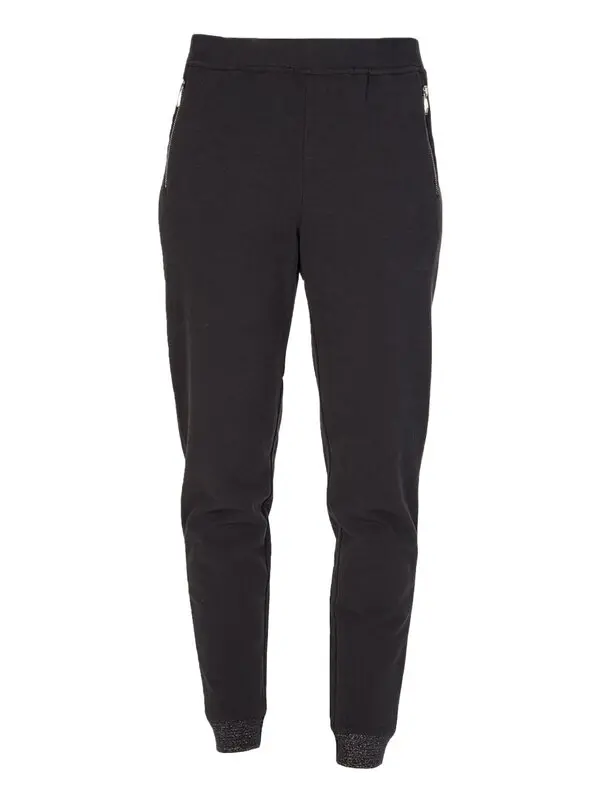 Emporio Armani Zip Up Sweatpants - Black