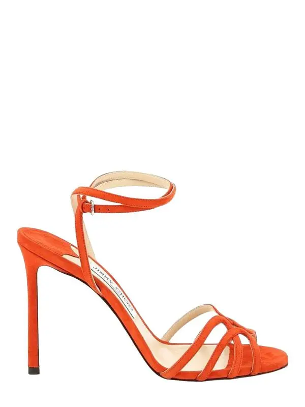 JIMMY CHOO Ankle Strap High-heeled Sandals - Orange