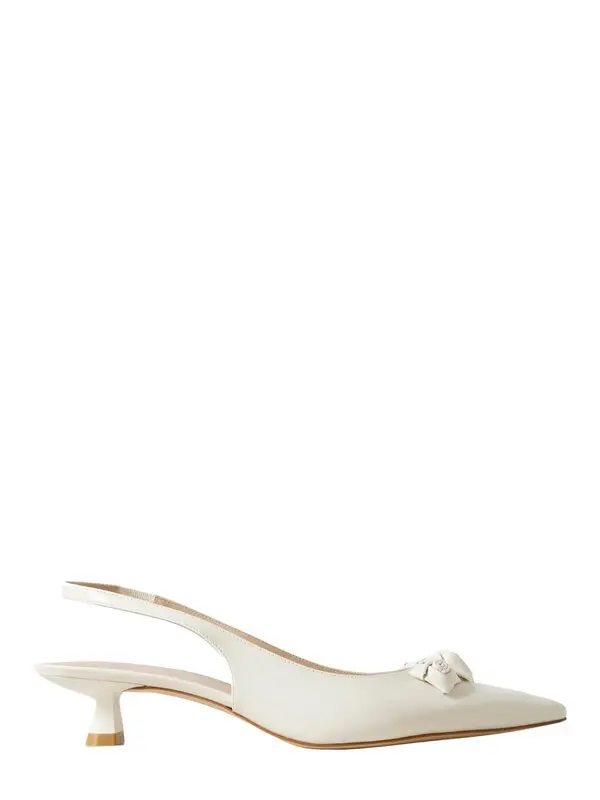 STUART WEITZMAN Rosie High Heel Sandals With Floral Embellishment - Cream