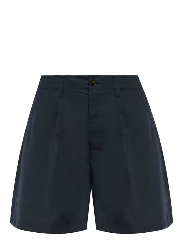 Woolrich Buttoned High-waisted Shorts - Blue