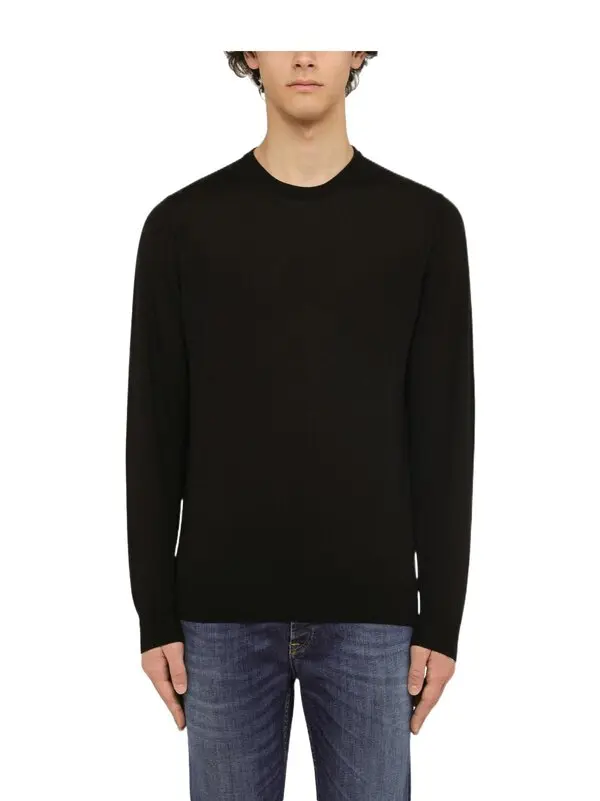 DRUMOHR Crew Neck Sweater With Rib Trim - Black