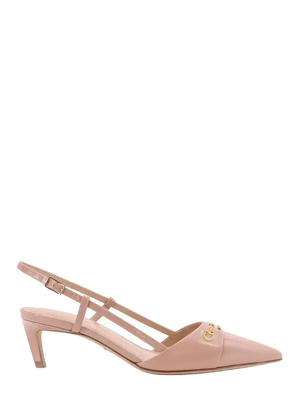 Dior Slingback High Heel With Pointed Toe - Nude