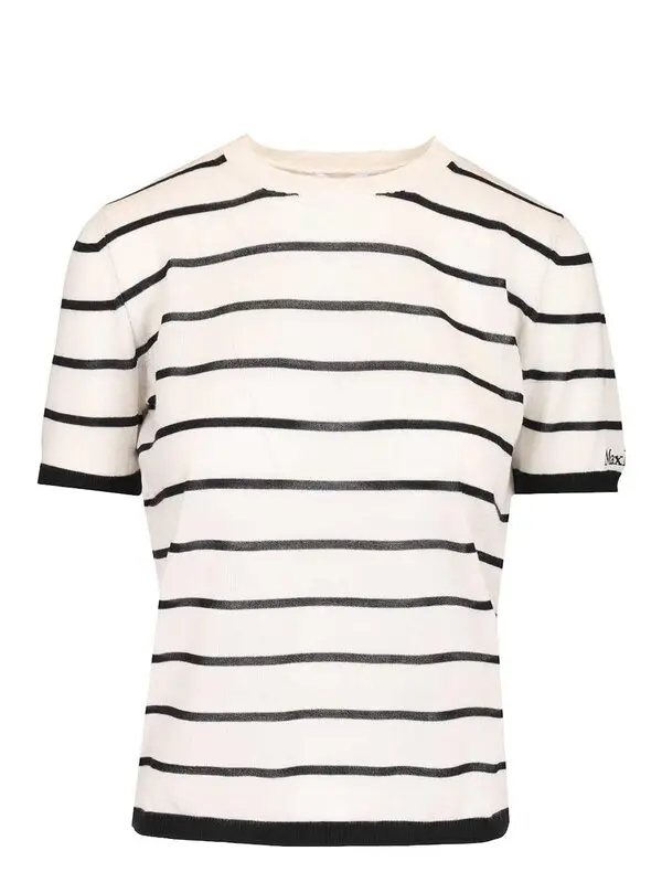 Max Mara Favetta Striped Knitted T-shirt - No