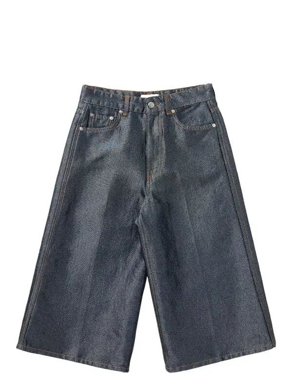 GANNI Belt Loops Shorts - Black