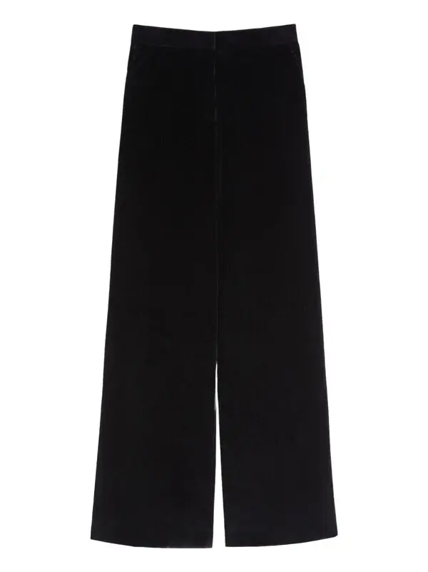 Max Mara Flared Velvet Trousers - Midnight Blue
