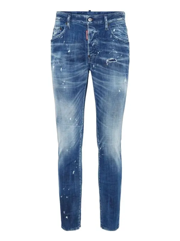 Dsquared2 Distressed Skater Jeans - Blue