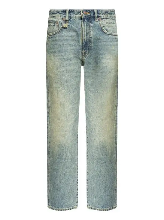 R13 Logo-appliqué Straight-leg Jeans - Gray