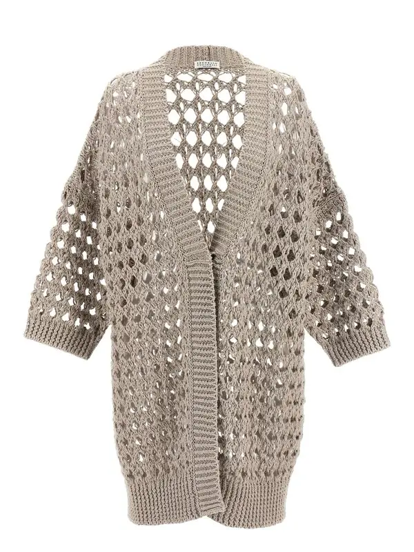 Brunello Cucinelli Open-knitted Cardigan - No
