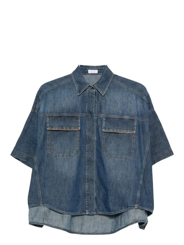 Brunello Cucinelli Denim Shirt - Blue
