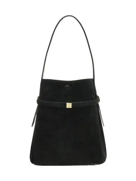 TOTEME Belted Bucket Bag - Black
