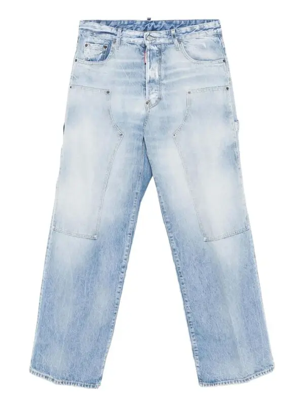 Dsquared2 Light Wash London Bro Jeans - Blue