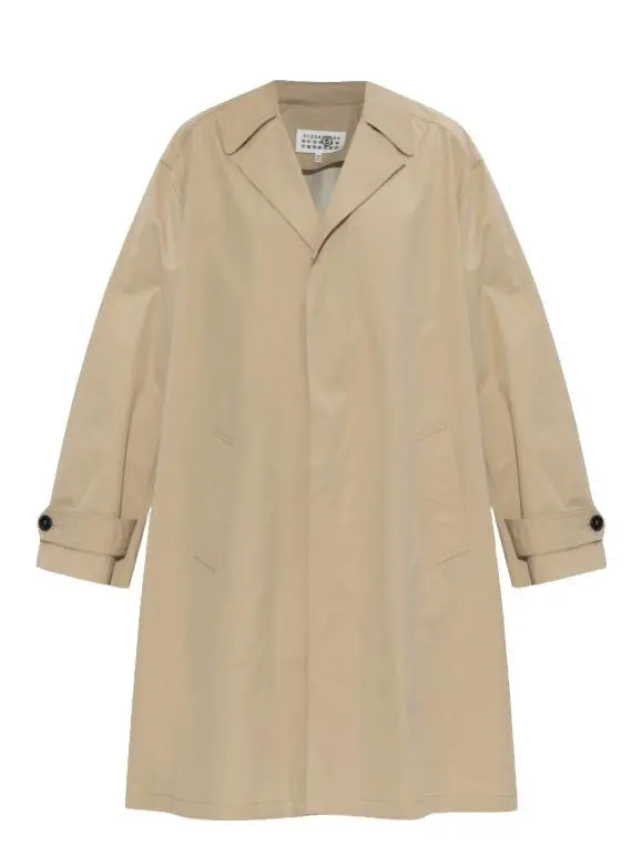 MAISON MARGIELA Curved Hem Coat - Beige