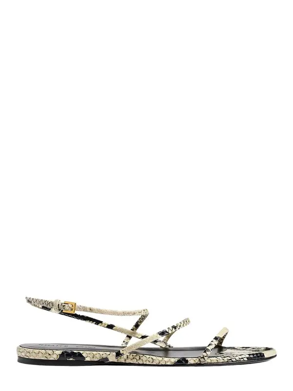 Khaite Loop Flat Sandals - Natural