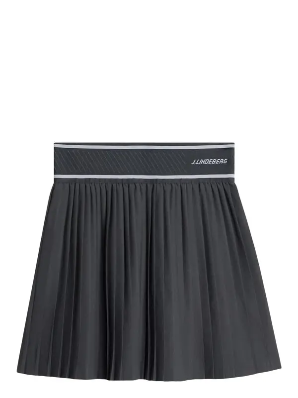 J. Lindeberg Pleated Midi Skirt - Asphalt