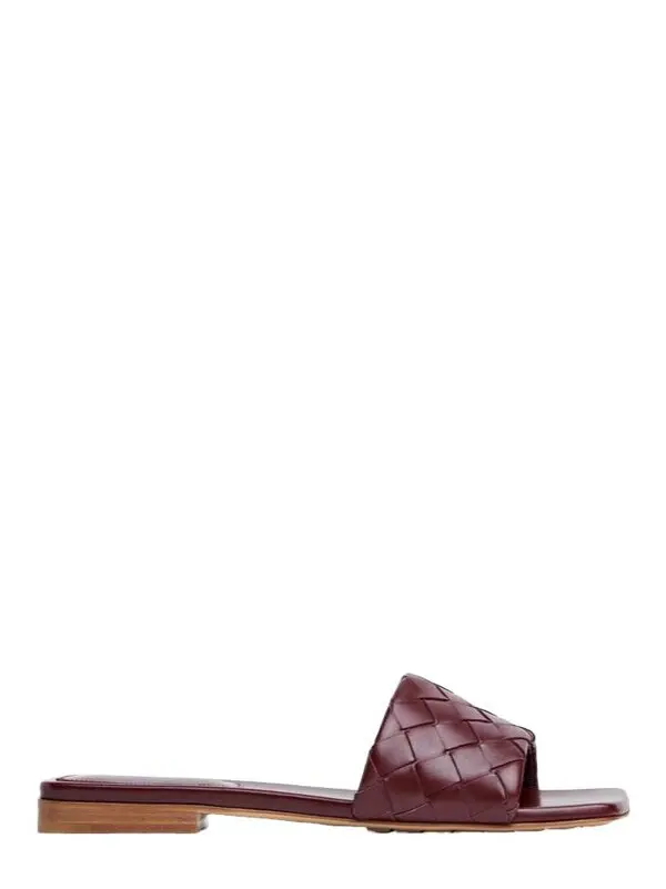 Bottega Veneta Parco Flat Mule - Red