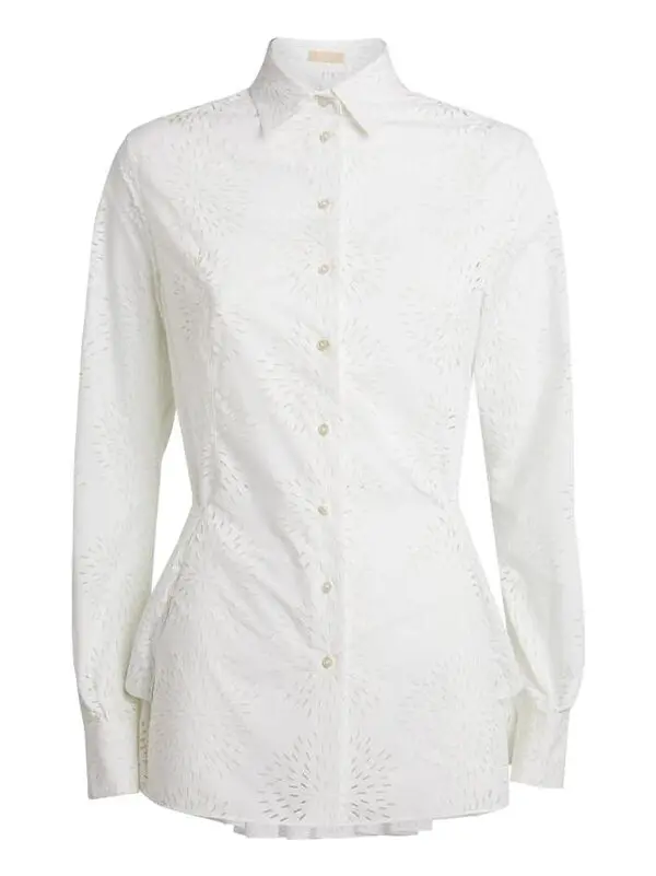 Alaïa Hollowed-out Shirt - White