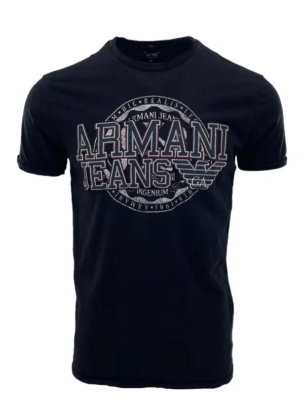 Emporio Armani Item O-neck Short-sleeved T-shirt - Black
