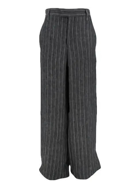 Brunello Cucinelli Tailored Pinstripe Trousers - Black