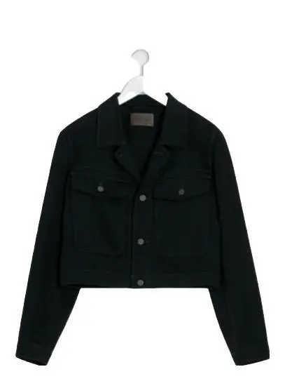 LEMAIRE Long Sleeve Denim Jacket - Black
