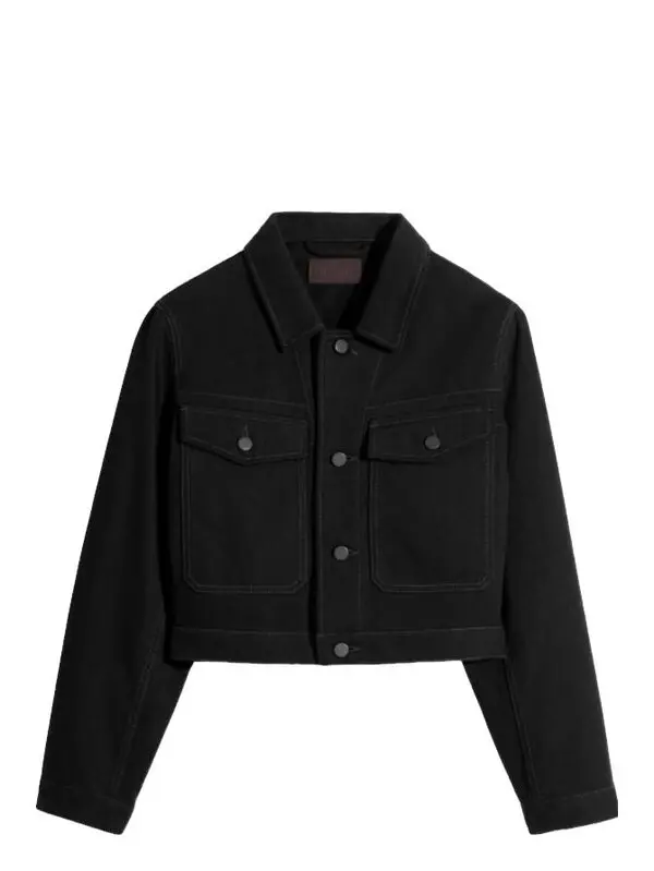 LEMAIRE Long Sleeve Denim Jacket - Black