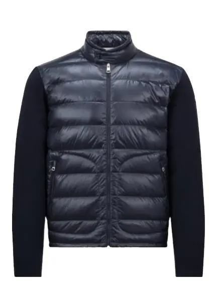 Moncler Tricot Padded Cardigan - Blue
