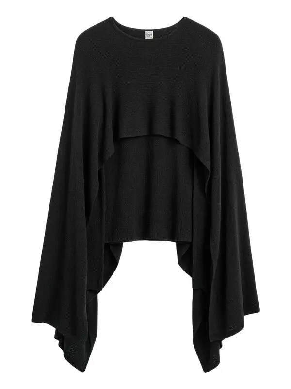 TOTEME Cape-design Sweater - Black