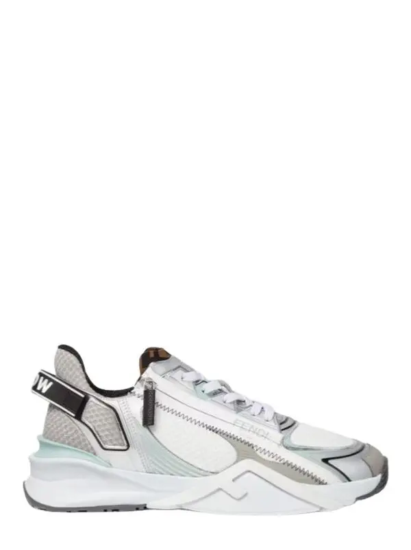 Fendi Flow Lace-up Sneakers - White