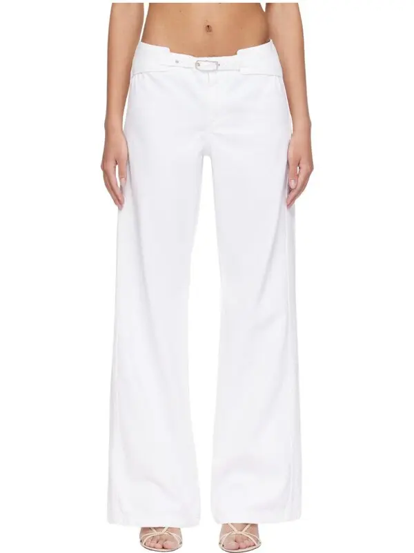 Gimaguas Ssense Exclusive Nicole Denim Trousers - White
