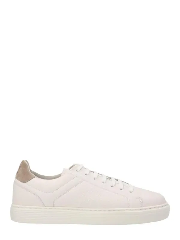 Brunello Cucinelli Low Top Lace-up Sneakers - White