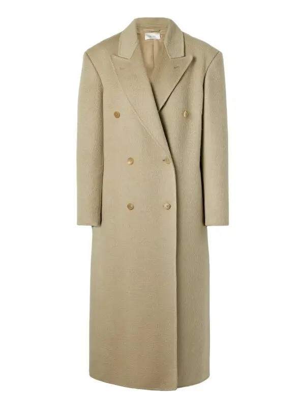 THE ROW Hariet Double-breasted Coat - Cream