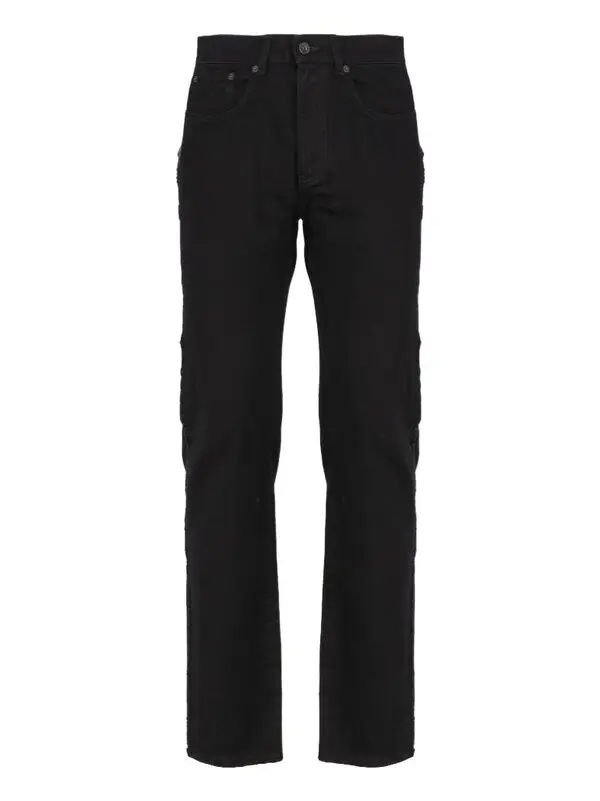 J.W.ANDERSON Logo Patch Straight-leg Jeans - Black