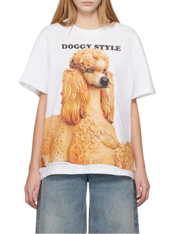 Stella McCartney Doggy Printed T-shirt - Pure White