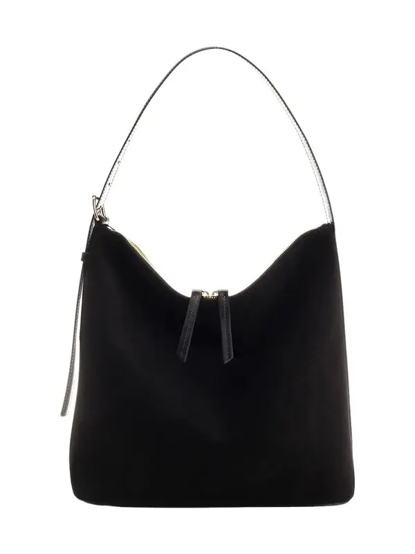 A.p.c. Vera Zipped Shoulder Bag - Black