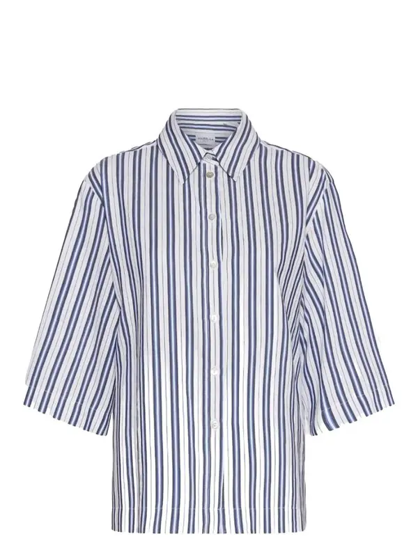 Marella Striped Button-up Shirt - White